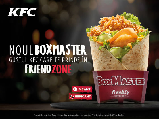 New entry in meniul KFC: BoxMaster, noul wrap, disponibil acum si in ...