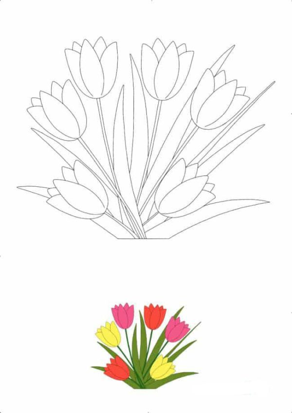 Exploreaza Frumusetea Naturii: Planse de Colorat cu Flori pentru Copii ...