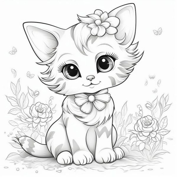 Pisici de Colorat - Cele Mai Frumoase Planse si Fise pentru Copii ...