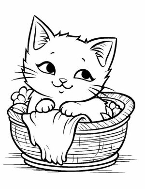Pisici de Colorat - Cele Mai Frumoase Planse si Fise pentru Copii ...